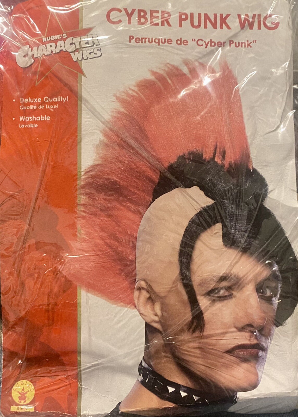 Rubies Character Wigs- Cyber Punk Adult Wig- Red | eBay