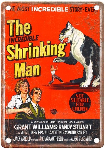 Incredible Shrinking Man Vintage Movie Poster Old Retro Look Metal Sign ...
