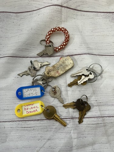 Lot Of 13 Assorted Cash Register Keys | eBay