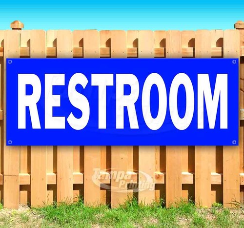 RESTROOM Advertising Vinyl Banner Flag Sign Many Sizes ARROW | eBay