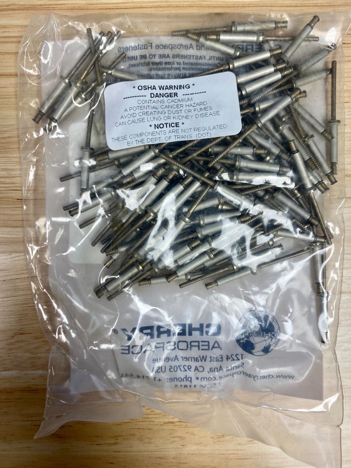 CherryMAX® CR3212-4-08 100° Flush Head Nominal Diameter Blind Rivet ...