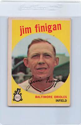 1959 Topps #47 Jim Finigan Orioles EX *6927 | eBay