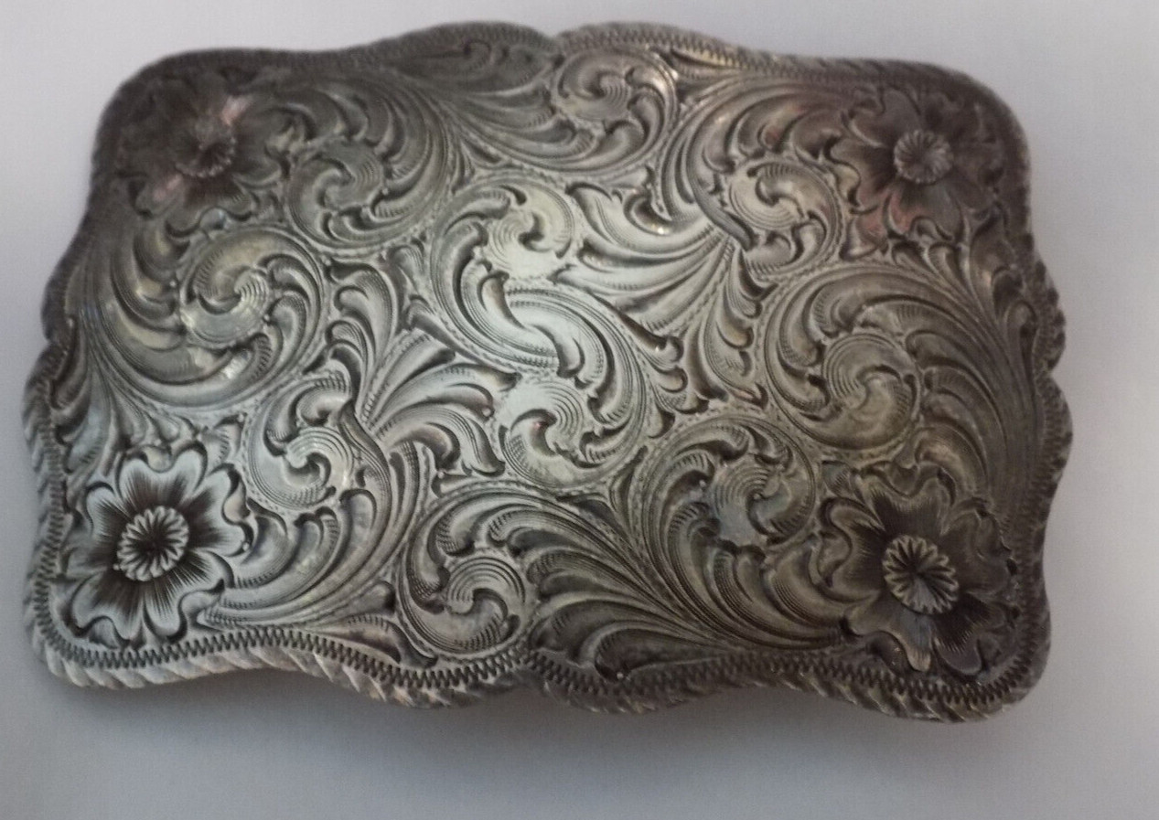 Facet Designs Western Cowboy Belt Buckle Sterling Ove… - Gem