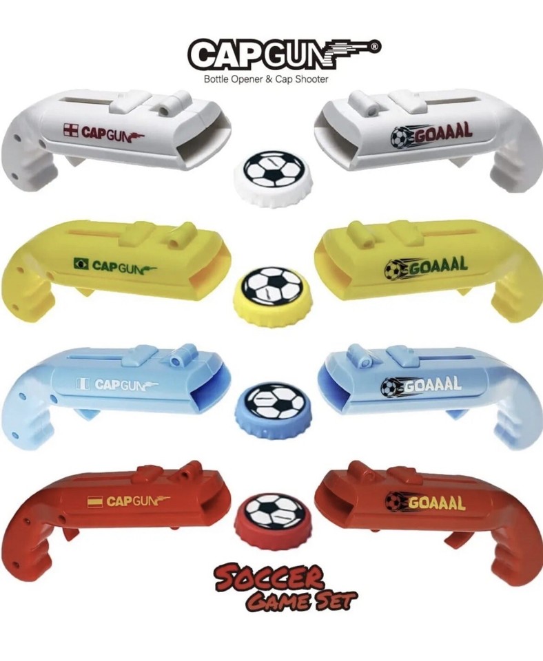 4 Pack Firing Cap Gun Launcher Shooter Bottle Opener Beer Cap Openers ...