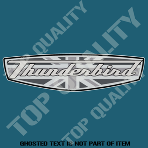 UNION JACK THUNDERBIRD DECAL STICKER SUIT TRIUMPH MOTORBIKE BIKE DECALS ...