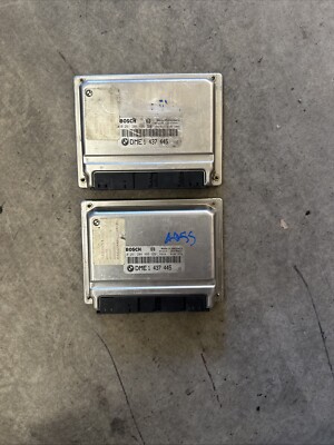 BMW E38 7 series 750i 750iL W12 M73 ENGINE ECU SET OF TWO DME CONTROL ...