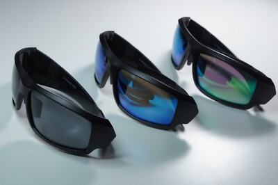 eliteflies fly fishing polarized sunglasses blue rev/ green rev/ grey ...