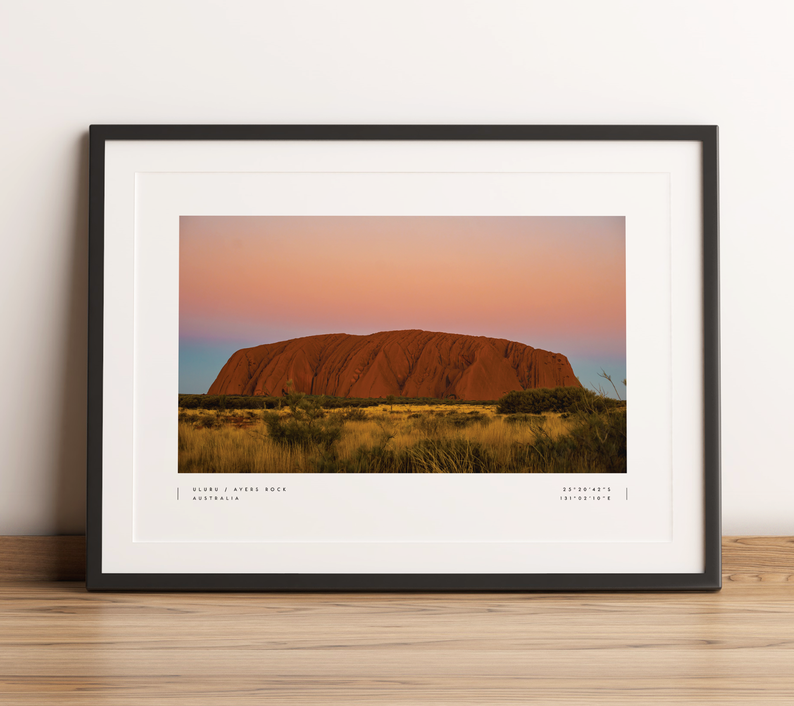 Ayers Rock Uluru Poster - Australia Coordinates Print (unframed) | eBay
