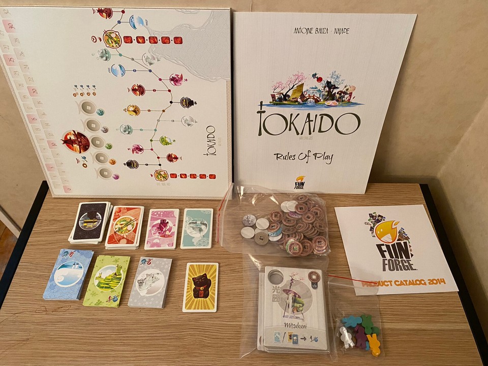 Tokaido Board Game By FunForge 2014 Out Of Print Very Nice Cond. 100% ...