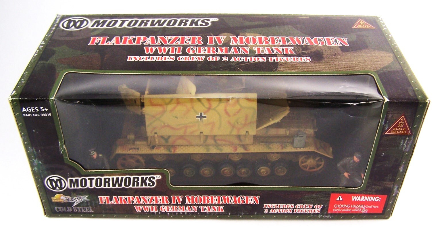 1:32 Motorworks WWII German Flakpanzer IV Mobelwagen Tank C-8 Box MW ...