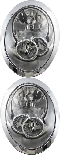 For 2005-2008 Mini Cooper Headlight Halogen Set Driver and Passenger ...