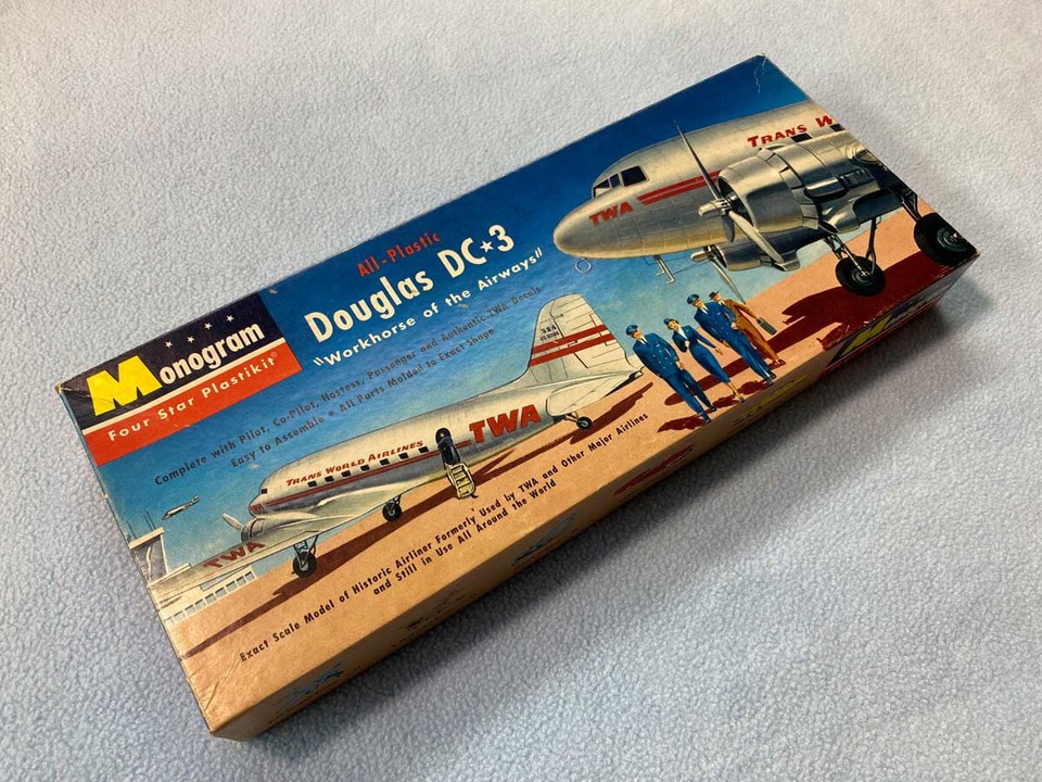 VINTAGE MONOGRAM DC-3 KIT# P9*98 CIRCA 1955 - BOX ONLY - BOX ONLY | eBay