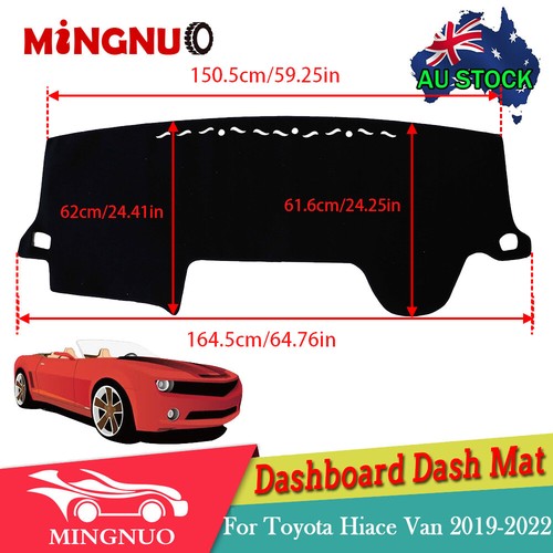DASH MAT Non-slip Black for Toyota Hiace VAN GDH300R LWB Sports 2019 ...