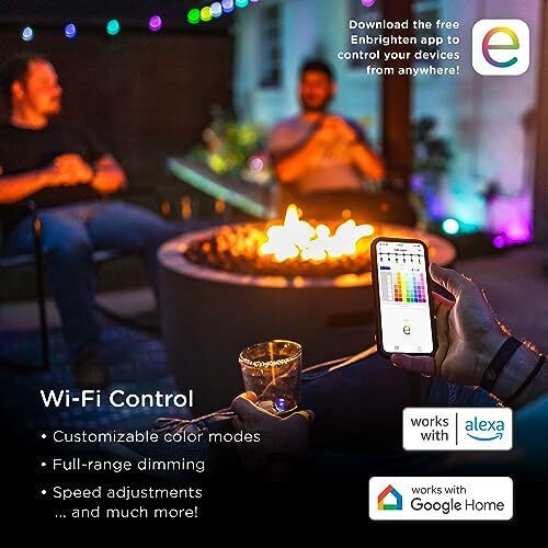 Enbrighten Premium Smart Color Changing String Lights, 24ft, Lights ...
