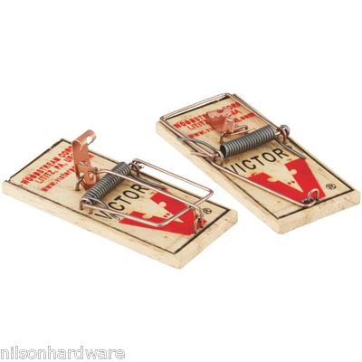 (1-2pk)-Victor Mouse Trap Old Fashion Spring Mouse Trap Metal Bait ...