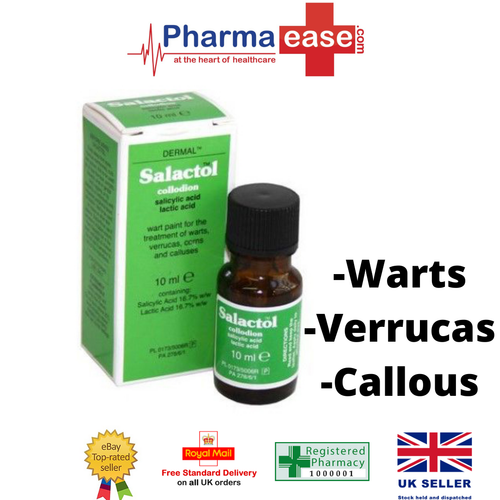 Salactol 10ml Warts Verruca Corns Calluses Paint | eBay