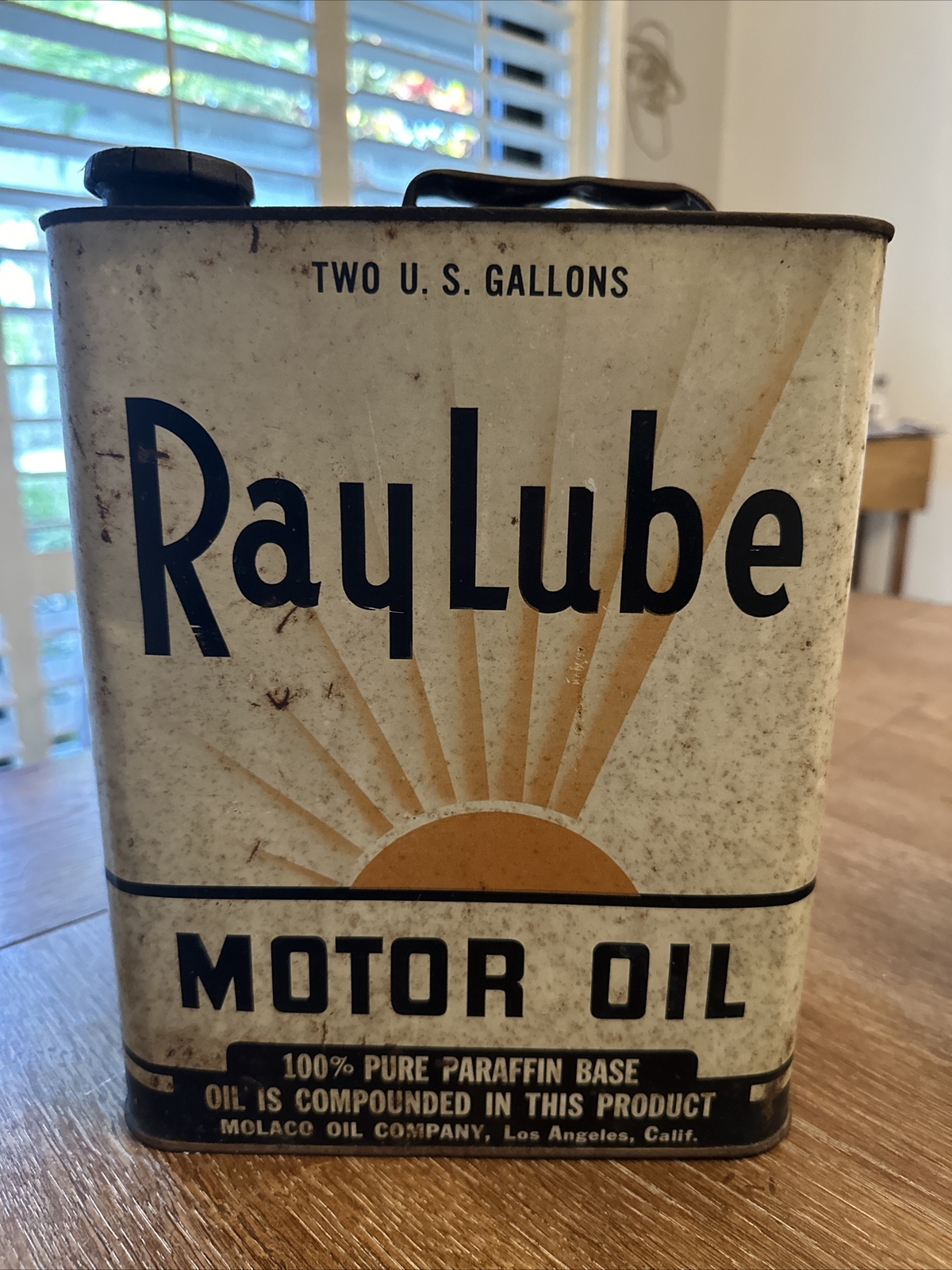 Vintage 2 Gallon Ray Lube Motor Oil Can | eBay