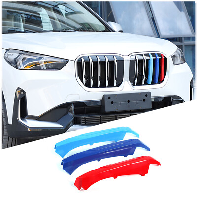 Fits For BMW X1 2023 Front Grille Center Grid Decorative Strip ABS 3PCS ...