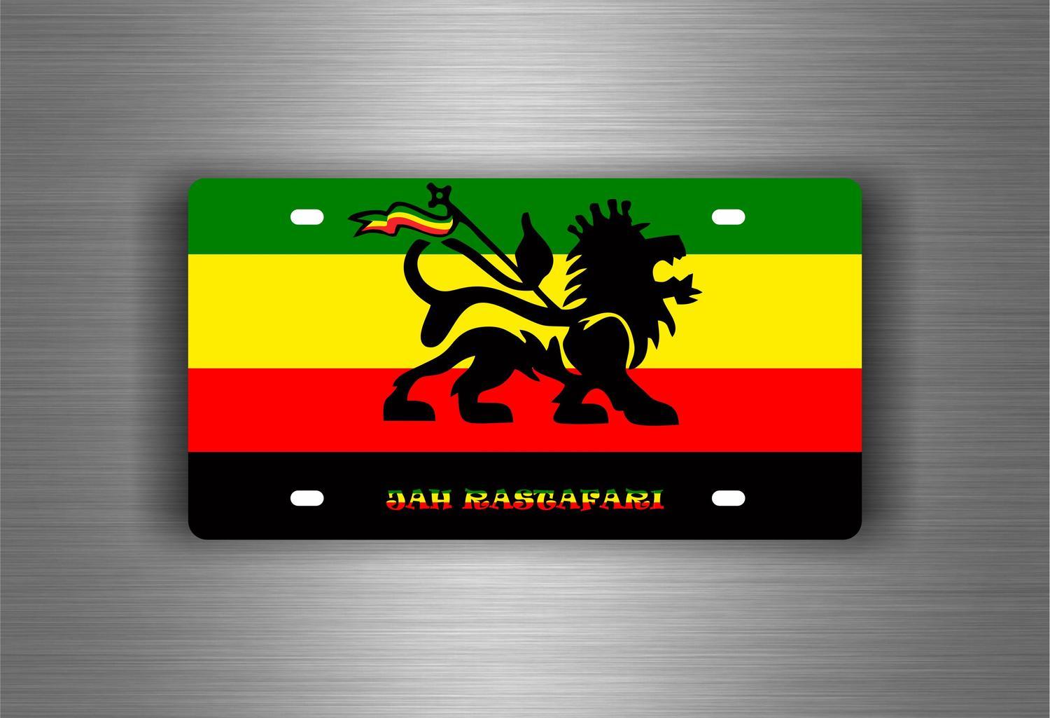 Sticker car decal rasta reggae JAH lion of judah one love rastafarai ...