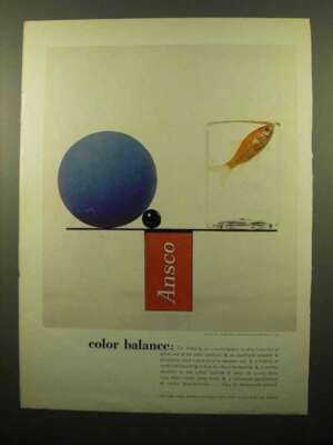 1961 Ansco Anscochrome Film Ad - Color Balance | eBay