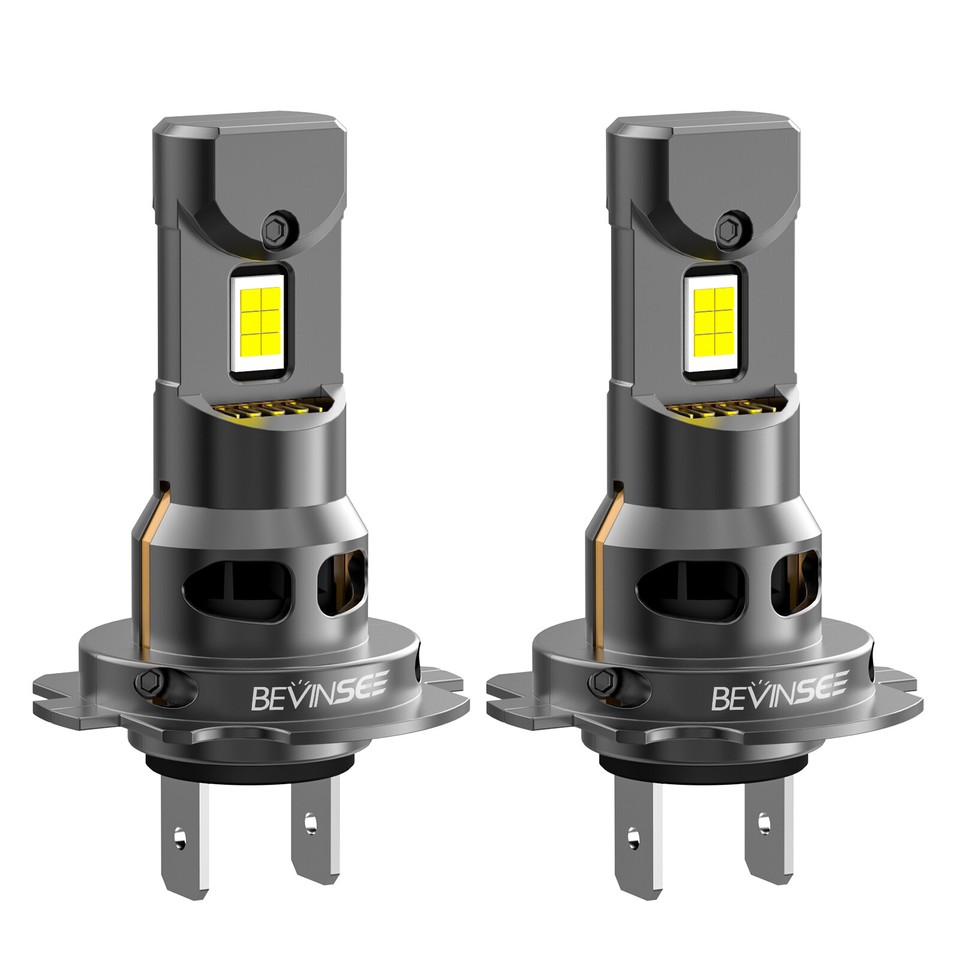 Bevinsee Z26 H7 LED Headlight Bulb 70W 12000LM Canbus Error Free High ...