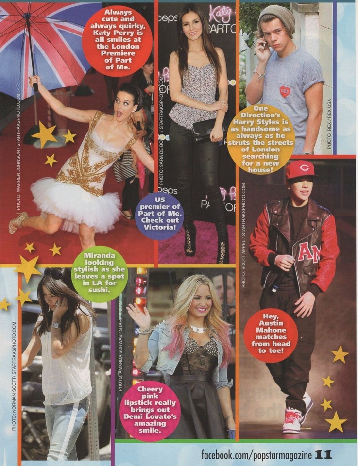 One Direction pinup Austin Mahone Katy Perry Demi Lovato Miranda ...