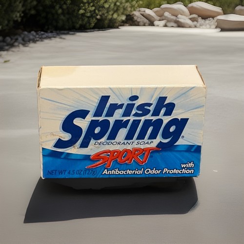 Vintage Irish Spring Sport Deodorant Soap Bar Antibacterial 5 oz Sealed ...