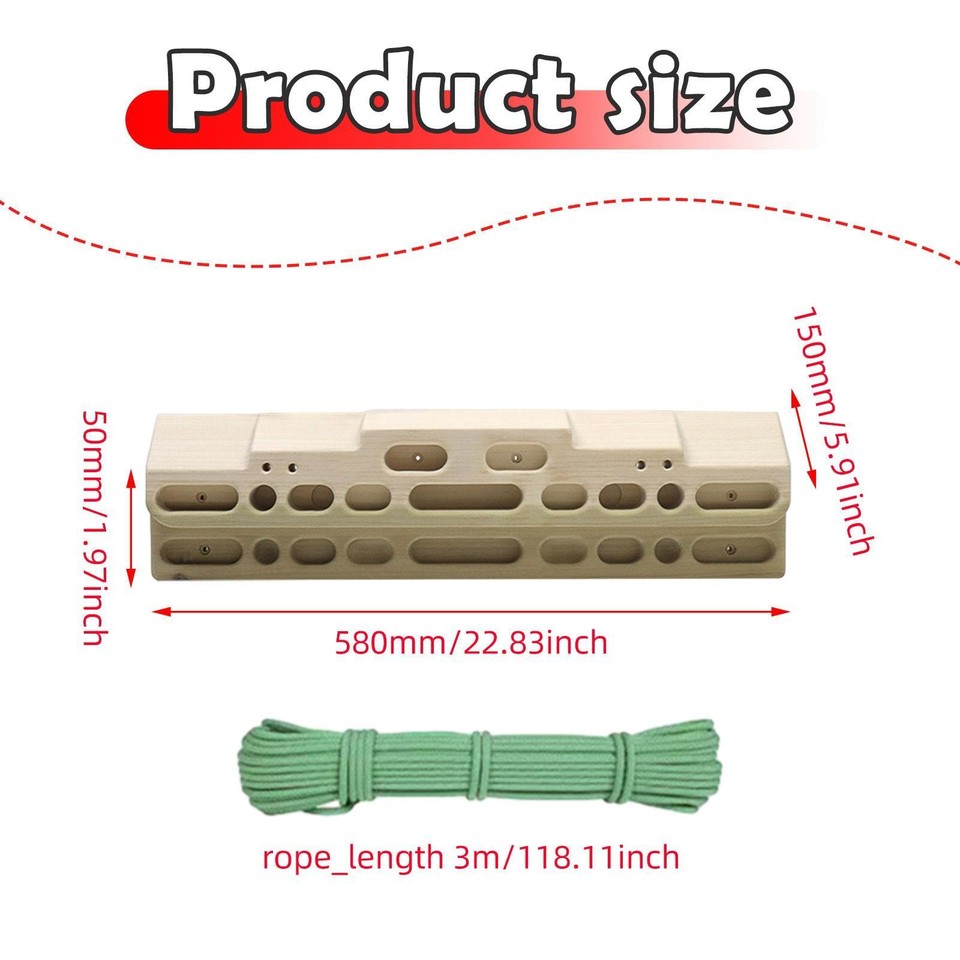 Planche D'escalade Avec Corde Suspendue, Planche D'entraînement Des | eBay