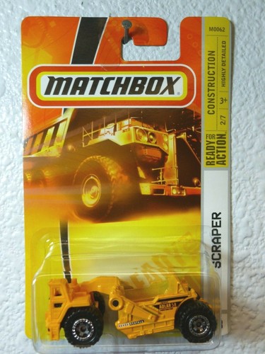 2008 MATCHBOX SCRAPER #58 (Ready for Action /CONSTRUCTION) | eBay