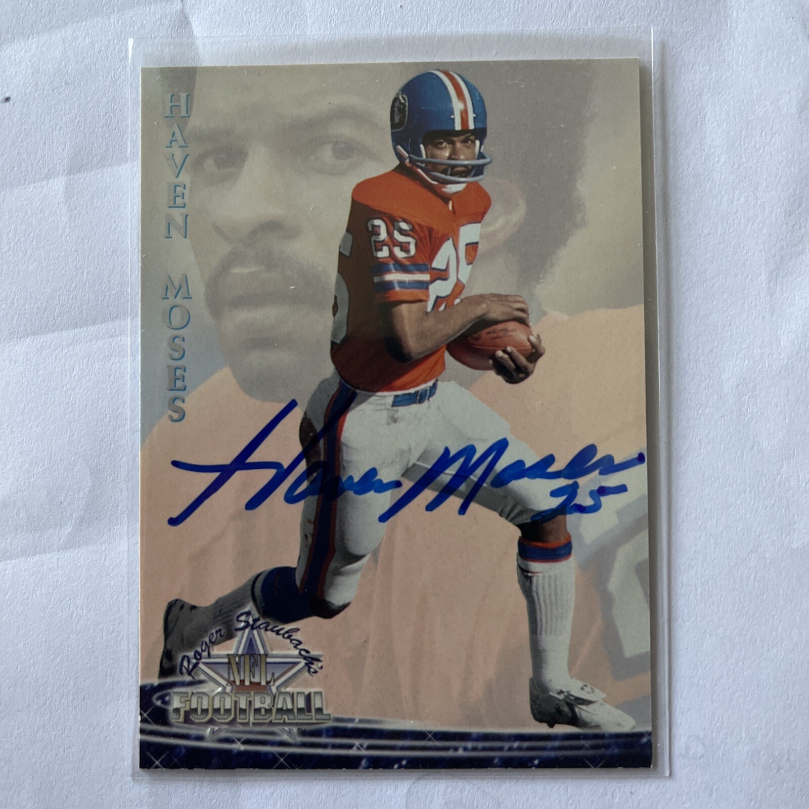 HAVEN MOSES 1997 TED WILLIAMS AUTOGRAPHED SIGNED AUTO FOOTBALL CARD | eBay
