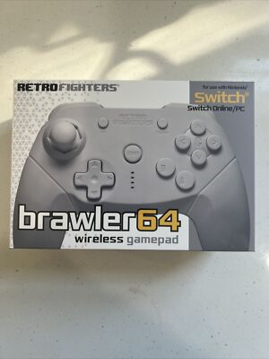 Retro Fighters Brawler64 WHITEOUT Bluetooth Nintendo Switch PC ...