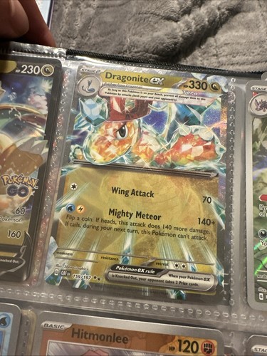 Dragonite ex 159/197 Obsidian Flames Double Rare Holo Pokemon TCG Card ...