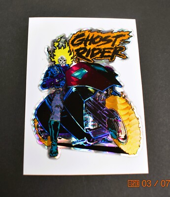GHOST RIDER - Die Cut Prism Vending Machine Sticker Marvel | eBay