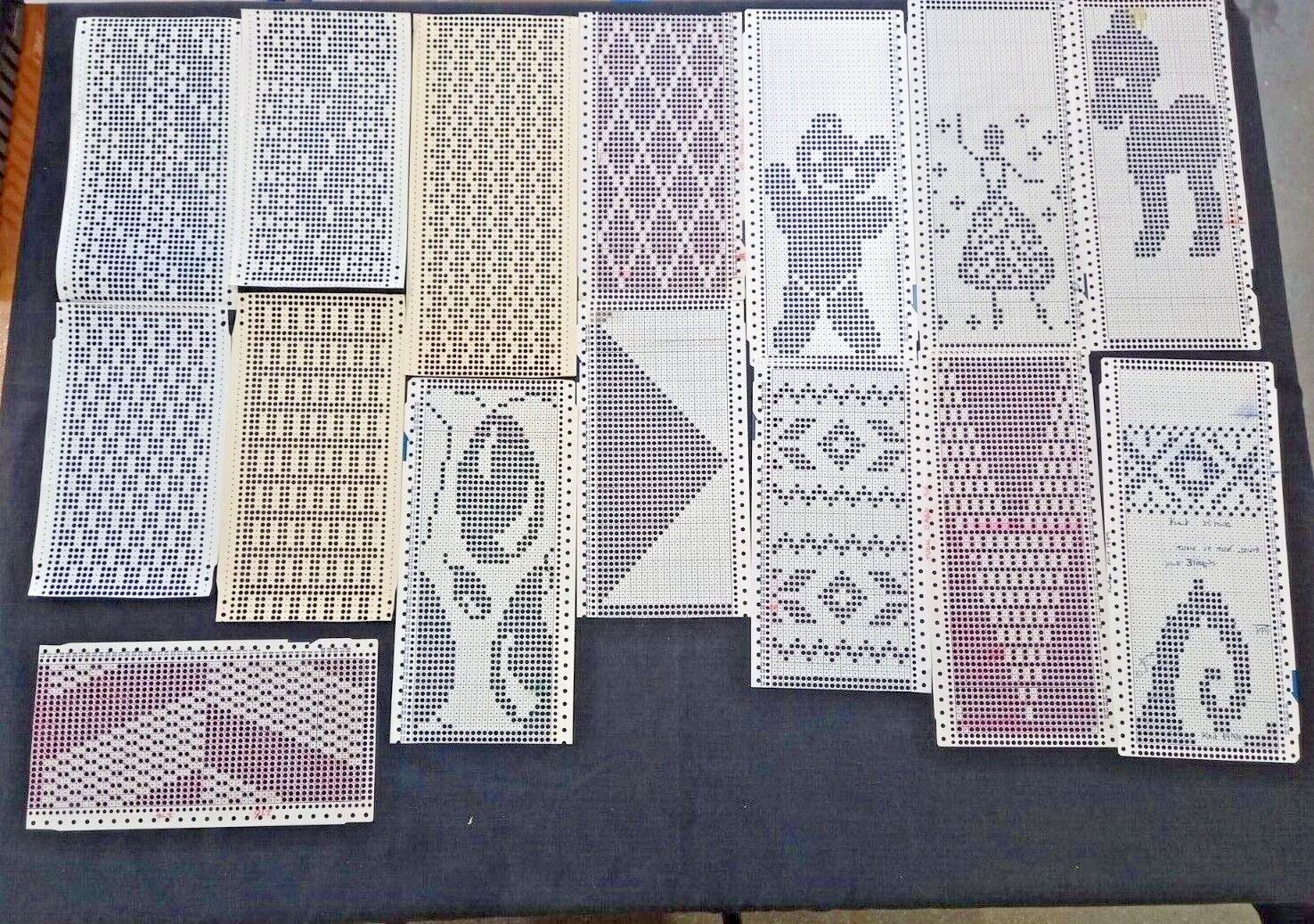 BB176 SILVER REED BROTHER KNITTING MACHINE PUNCH CARDS USER DESIGNS 24 ...