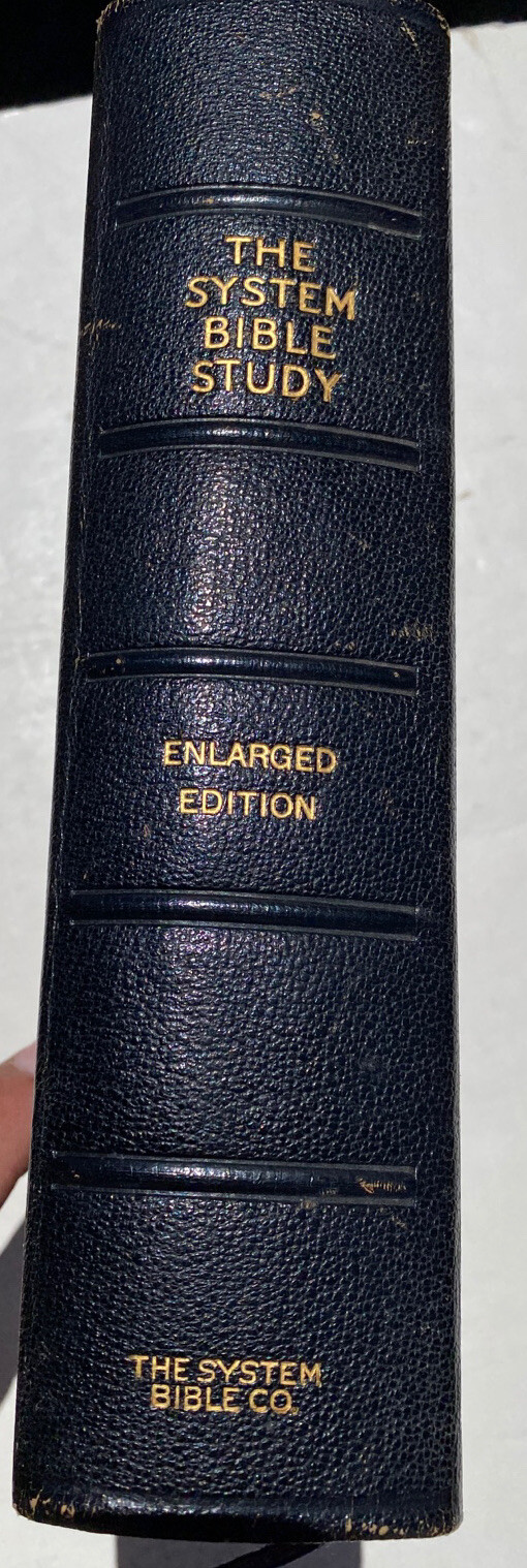 The System Bible Study KJV Enlarged Edition Morocco Leather 1960 | eBay