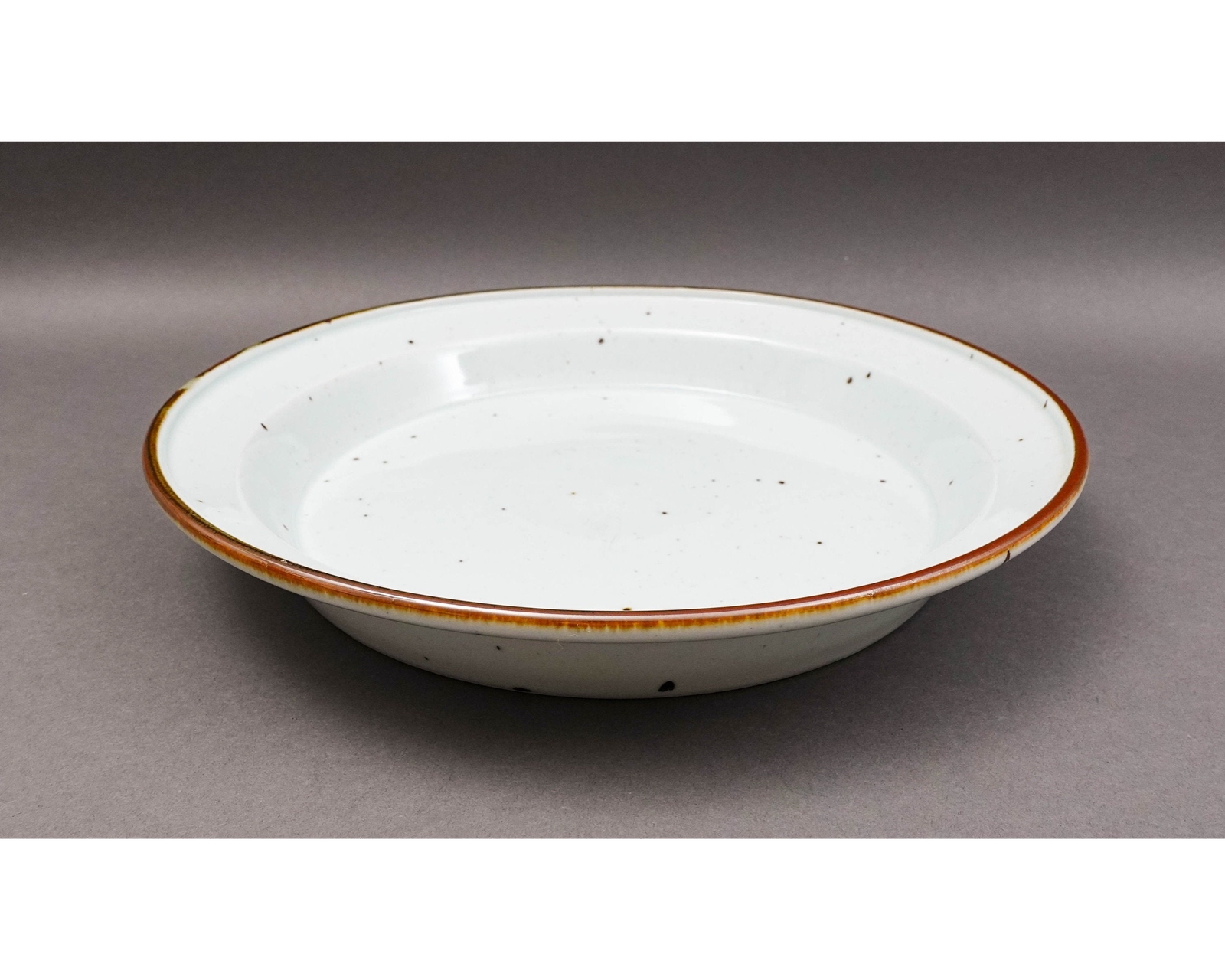 Dansk Denmark Niels Refsgaard Brown Mist 13" Deep Round Bowl Platter ...