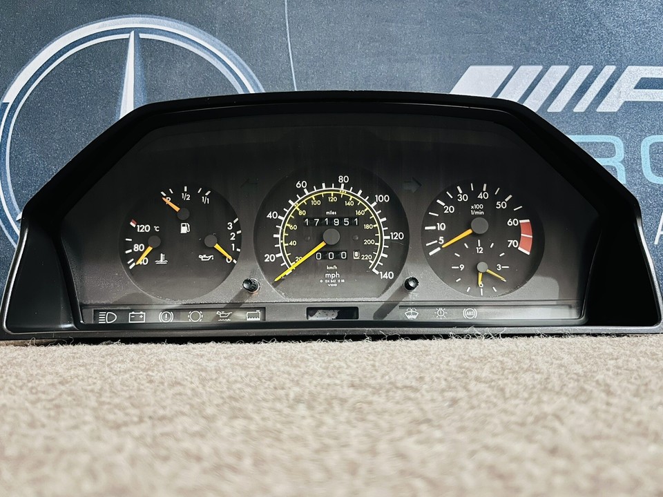 Mercedes-Benz W124 A124 Speedometer Instrument Cluster 140 Mils ...