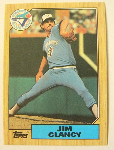 Jim Clancy #122 Toronto Blue Jays 1987 TOPPS Baseball Card-Pre Owned-VG ...