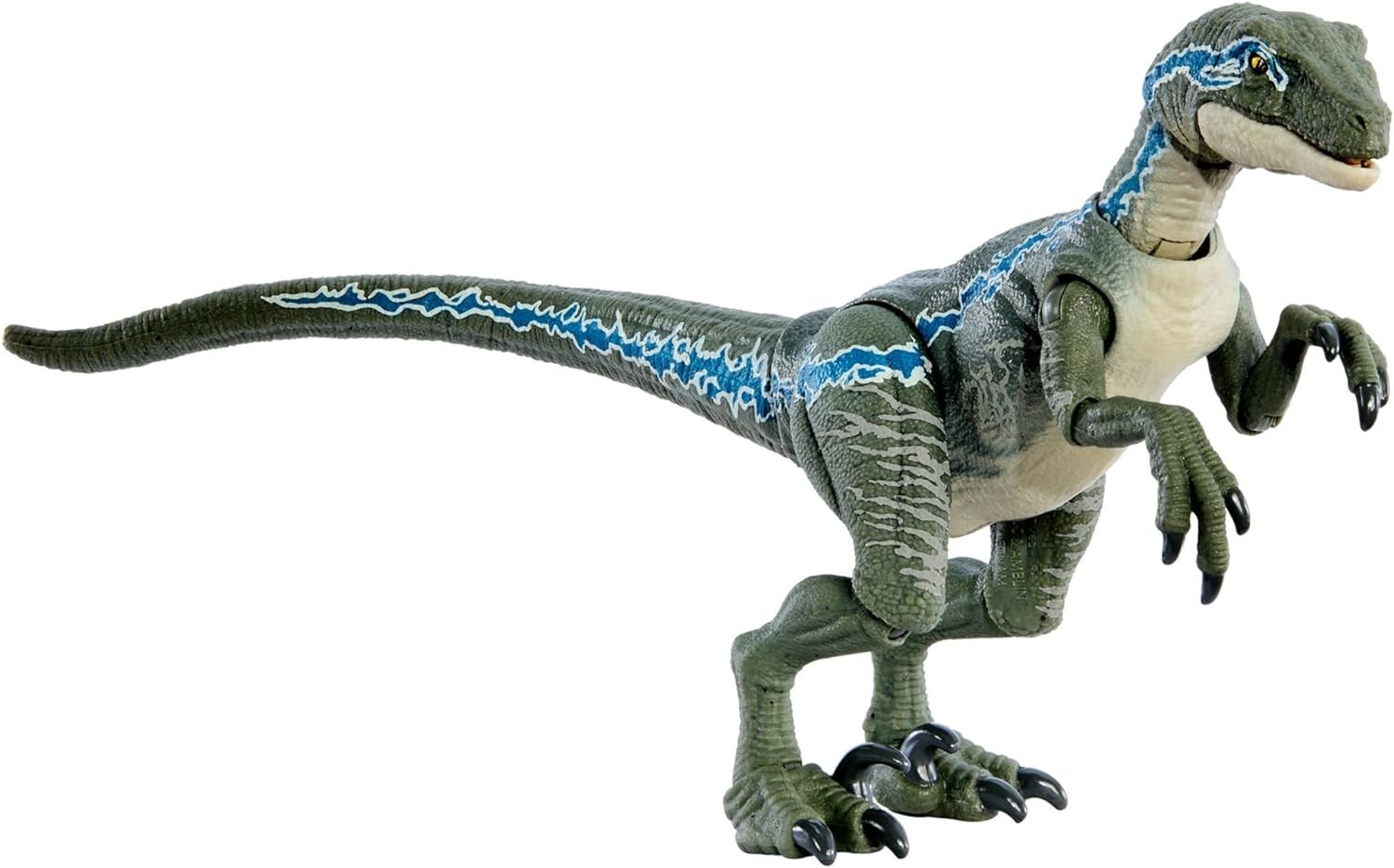 Mattel Jurassic World Hammond Collection Velociraptor Blue HTV62 ...
