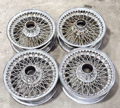 Jaguar XKE E-Type Wire Wheels 15 X 5, 72 Spoke, Set of 4 | eBay