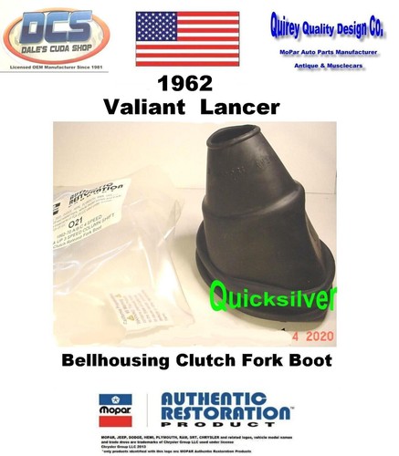 1962 Valiant Lancer Manual Transmision Clutch Fork Rubber Boot 2260021 ...