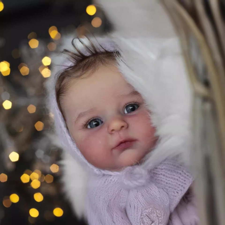 20inch Reborn Baby Doll Archie Realistic Newborn Girl Cloth Body Rooted ...