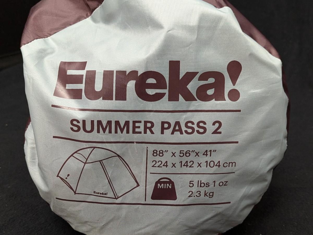Eureka Summer Pass 2 Person Tent Vineyard Wine Sulphur Spring High Rise Camping