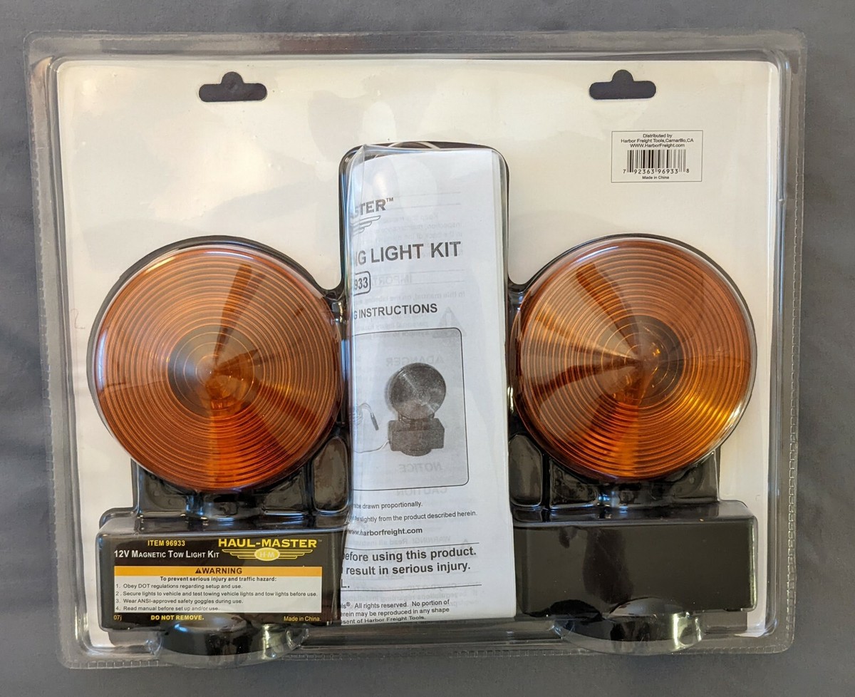 Harbor Freight Magnetic Trailer Lights 100W Lighting In Construction