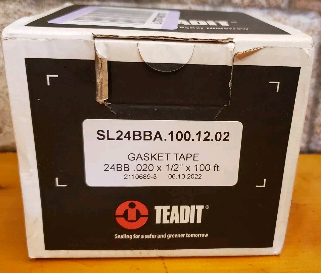Gasket Tape Teadit SL24BBA.100.12.02 0.020" x 1/2" x 100' - 2110689-3 ...