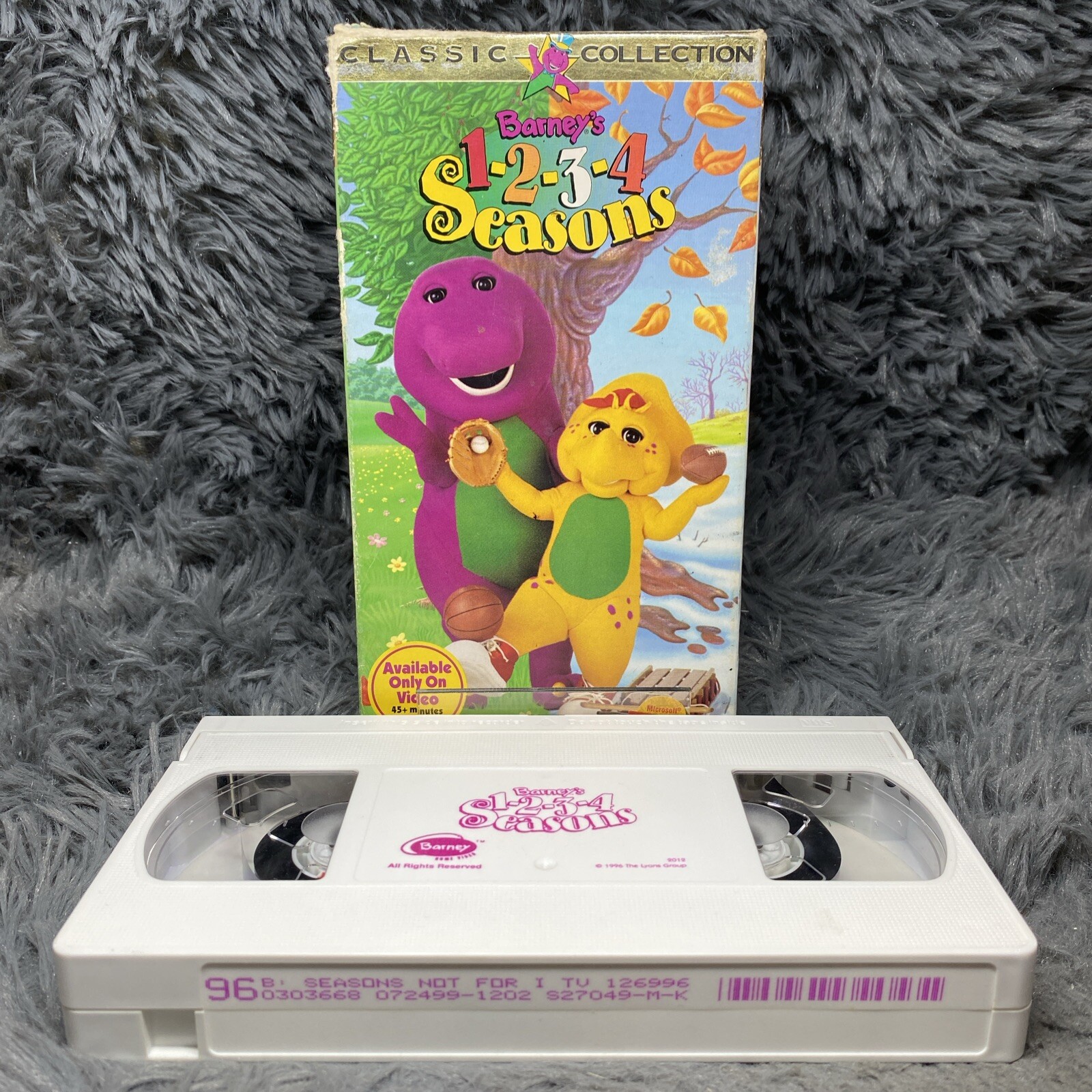 Barney's 1-2-3-4 Seasons VHS 1996 Classic Collection Cartoon Tape Movie ...