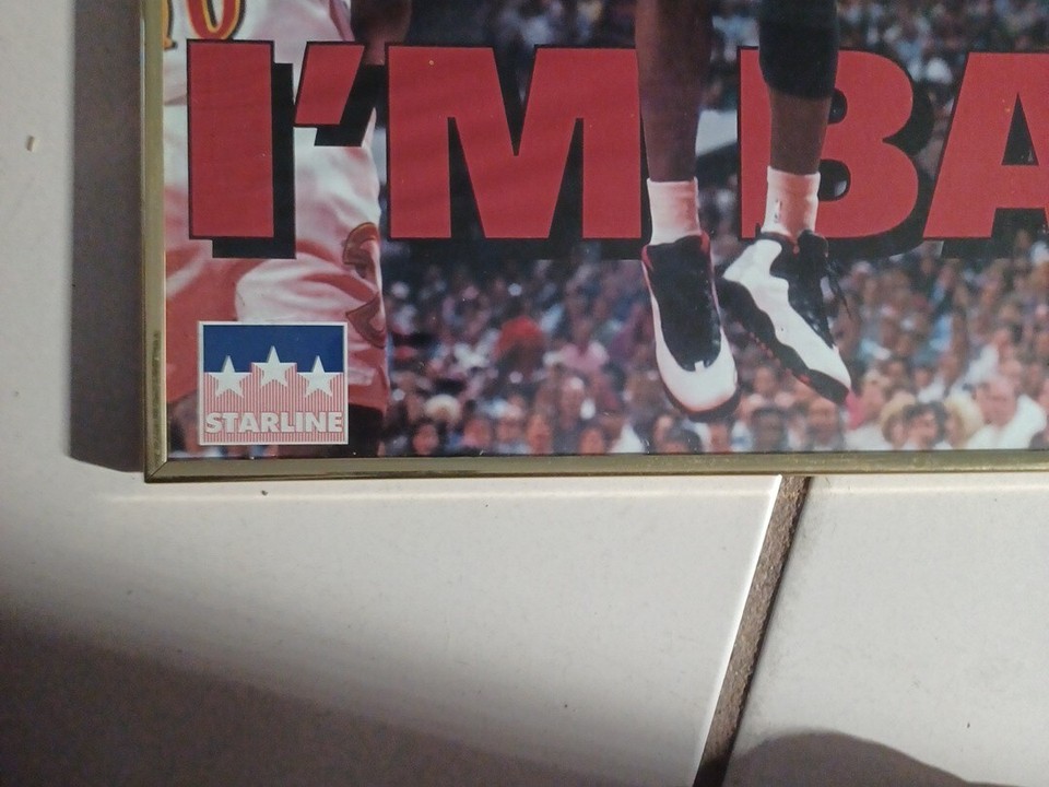 Michael Jordan I'm Back 45 Poster 20x16 | eBay