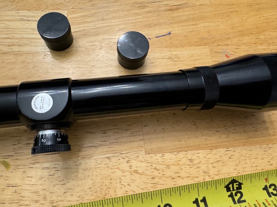 TASCO Fixed 36x 44mm Benchrest Rifle Scope JAPAN Gloss Black TARGET DOT ...