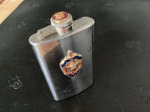 Russian LENIN USSR Hip Flask Stainless Steel 6 Oz | eBay