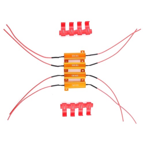 4pcs Load Resistor 50W 6RJ LED Decoder FIX Hyper Flash Turn Signal ...